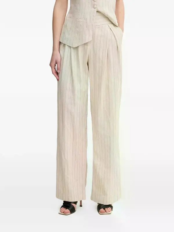 HOSS INTROPIA Pinstripe Pleated Trousers