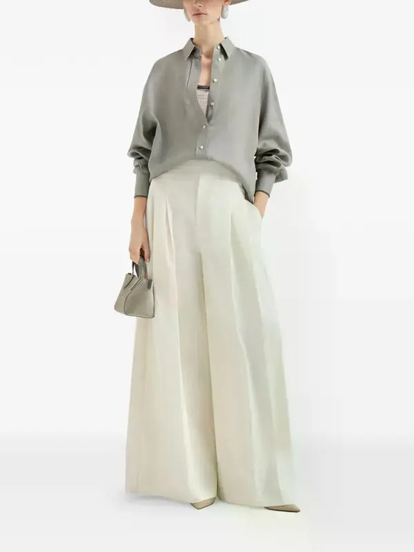 Brunello Cucinelli Monili Linen Shirt