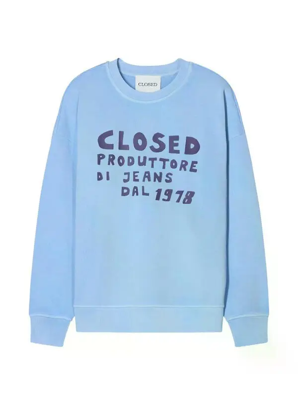 Closed Relaxed Crewneck Sweatshirt With Letter Print
