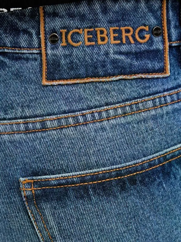 Iceberg Five-pocket Straight Leg Jeans