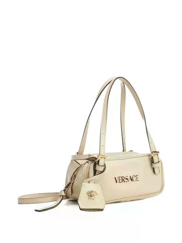 Versace Logo Plaque Tote Bag