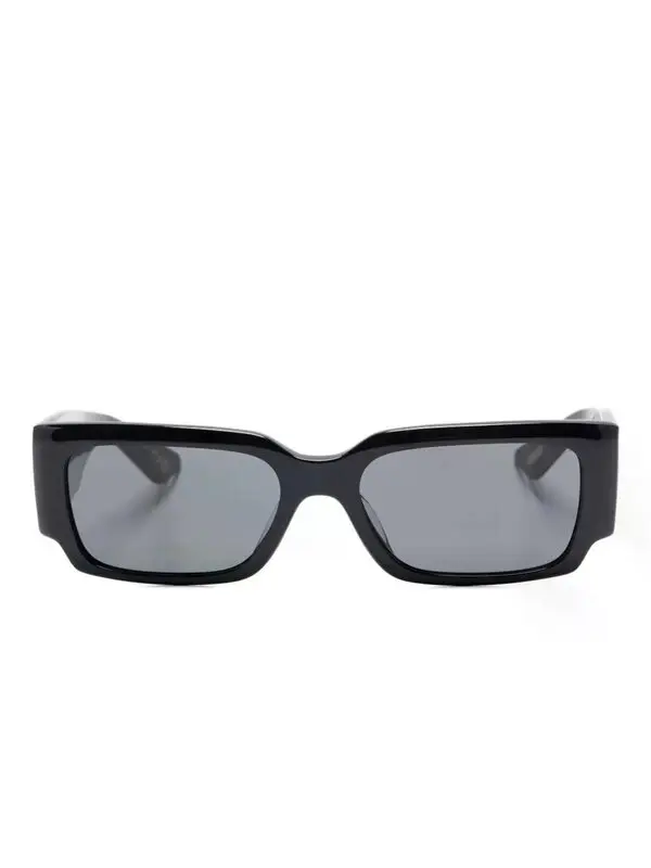 Oliver Spencer 1995c Rectangle Frame Sunglasses - Black