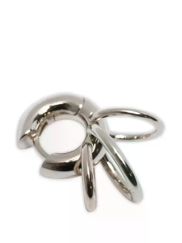 PANCONESI Tone Hoop Earrings With Piercing Detail