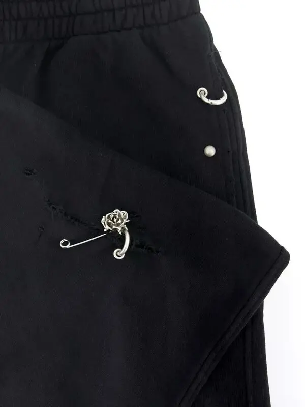 We11Done Piercing-detail Track Pants