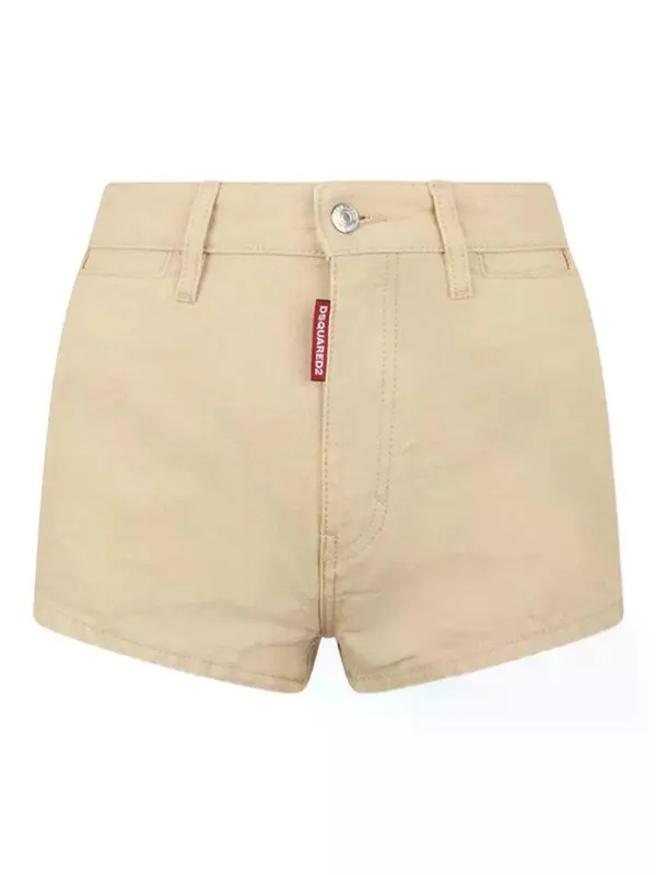 Dsquared2 Oxford Denim High-waist Hot Pants