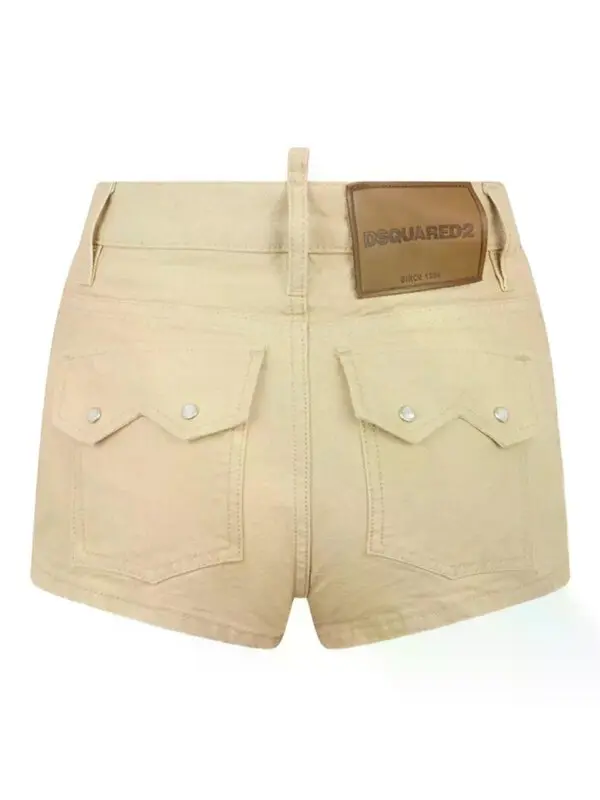 Dsquared2 Oxford Denim High-waist Hot Pants