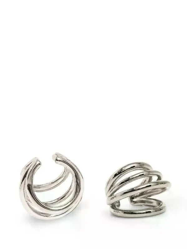 PANCONESI Serpent Hoops Earrings - Silver
