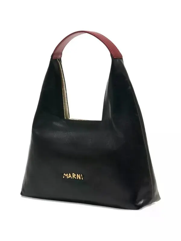 Marni Mini Leather Shoulder Bag - Black
