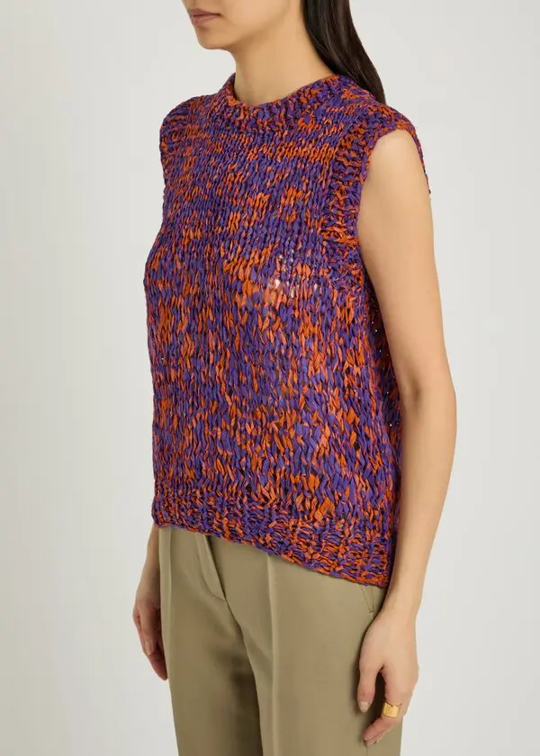 Dries Van Noten Hand-knitted Cotton Vest