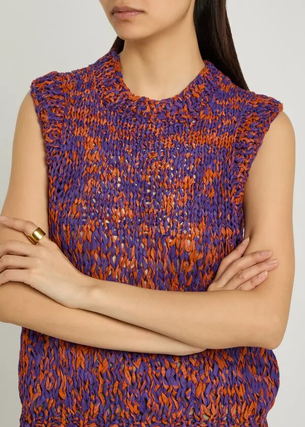 Dries Van Noten Hand-knitted Cotton Vest