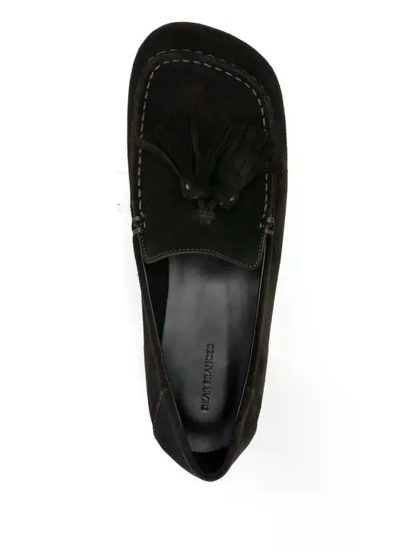 Dear Frances Drew Loafer In Suede - Brown
