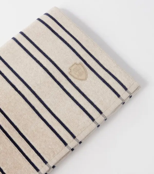 Brunello Cucinelli Striped Cotton Terry Beach Towel