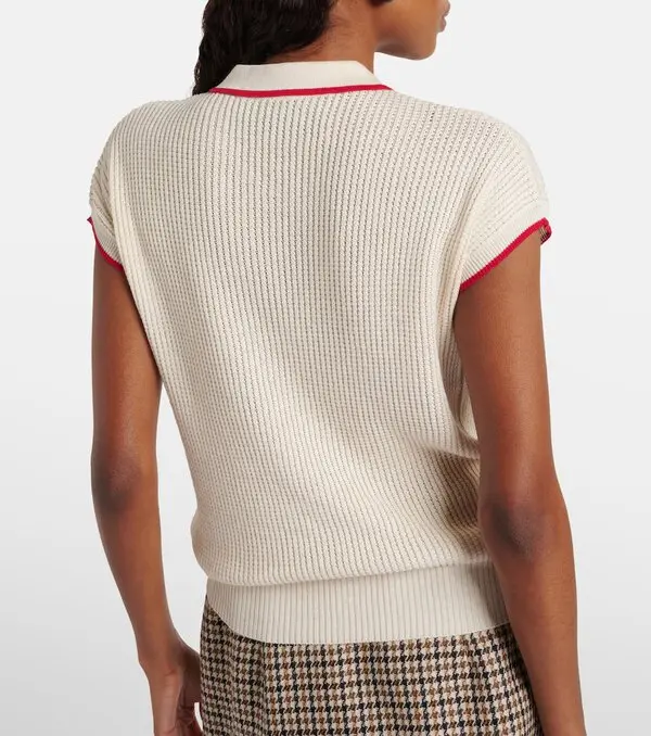 Valentino Garavani Chez Cotton-blend Sweater - Beige