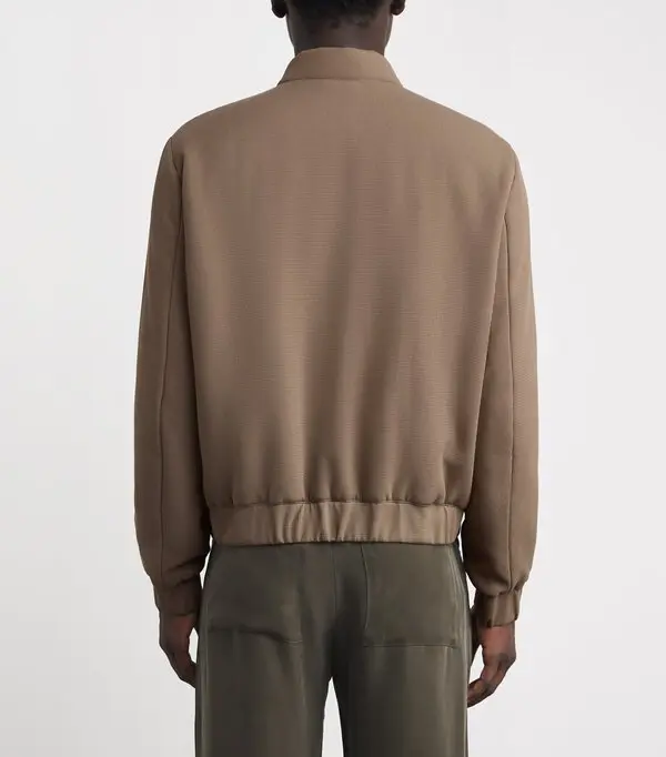 Emporio Armani Crêpe Jersey Bomber Jacket