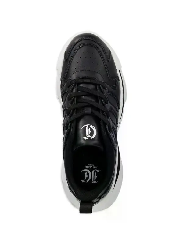 Just Cavalli Wave Design Lace-up Sneakers