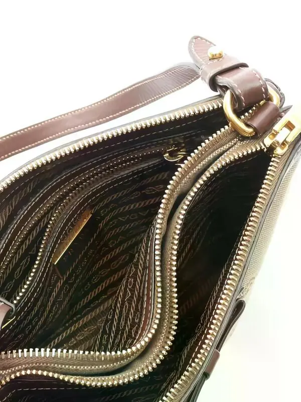 Prada Jacquard Logo Shoulder Bag
