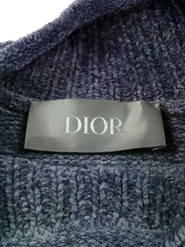 Dior Logo Detail High Neck Sweater