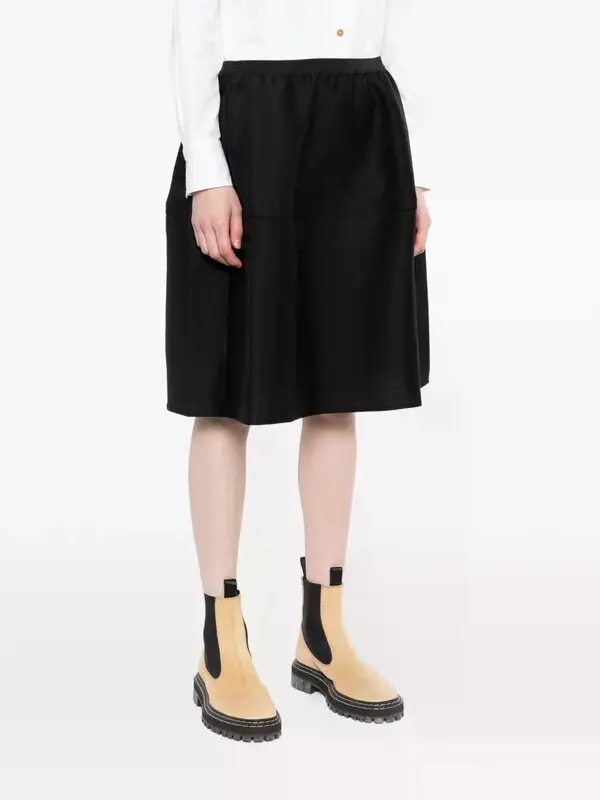 JNBY Pintucked Midi Skirt