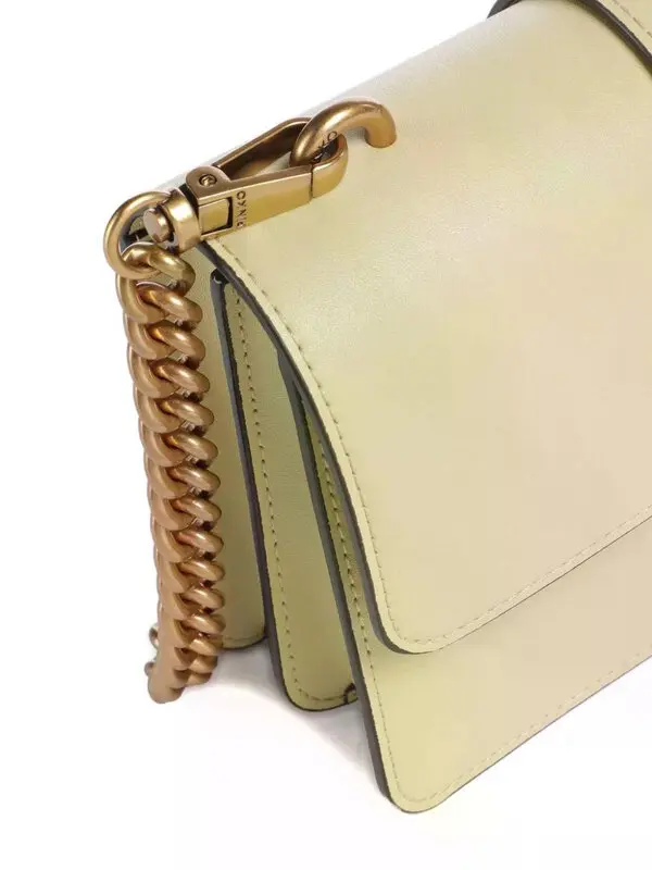 Pinko Love Bag One Small Crossbody Bag In Silky Leather
