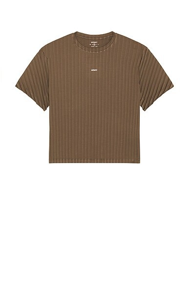 Satisfy Auralite Pleated Tee Shirt - Olive
