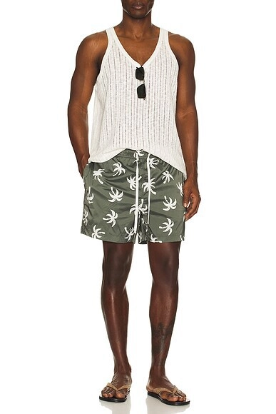 Onia Charles 5 Swim Trunk - Soft Olive