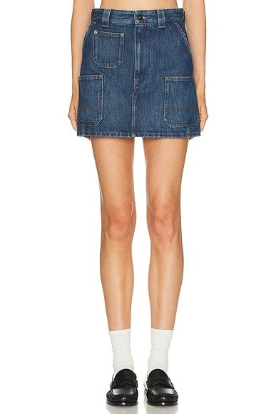 Givenchy Mini Denim Skirt - Medium Blue
