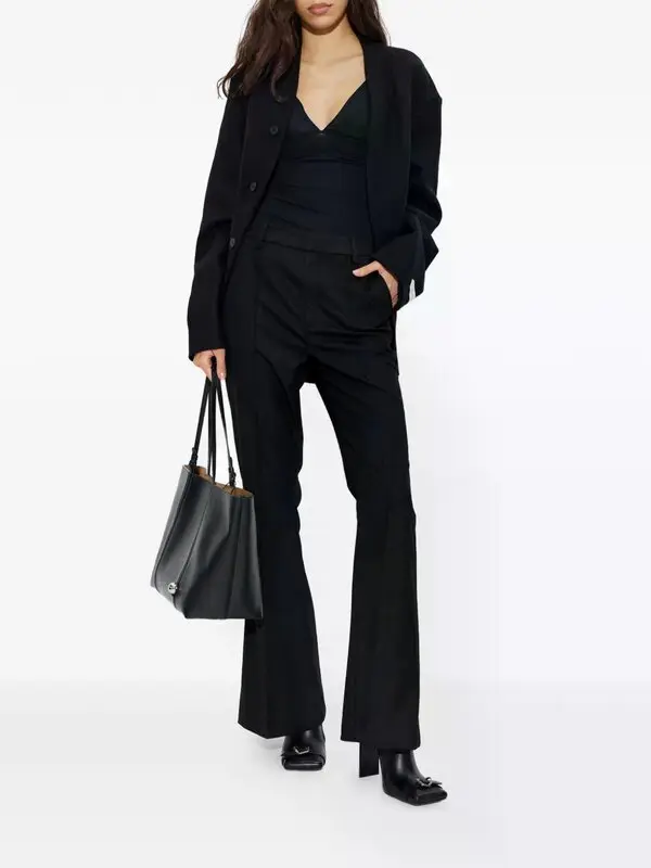 GESTUZ Flared Trousers - Black