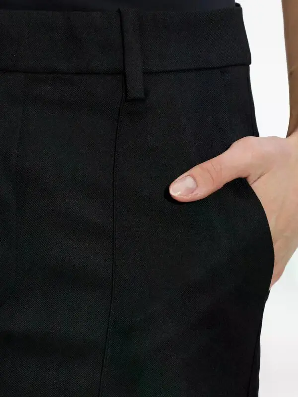 GESTUZ Flared Trousers - Black