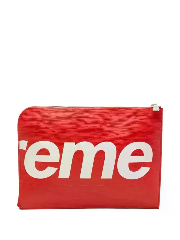 LOUIS VUITTON X Supreme Pochette Jour Gm Clutch Bag