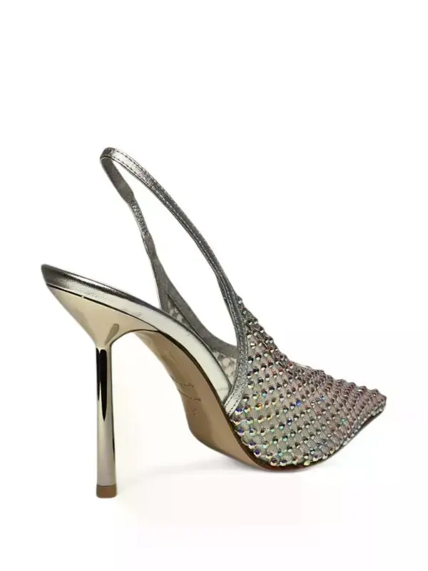 LE SILLA Rhinestone Sling-back Heeled Sandals