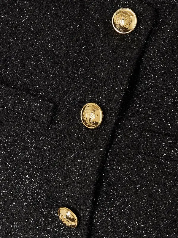 BLAZÉ MILANO Shamo Embellished Metallic Woven Jacket