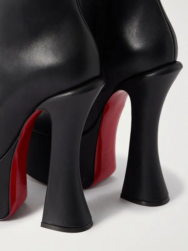 CHRISTIAN LOUBOUTIN Aquabootie Leather Platform Ankle Boots