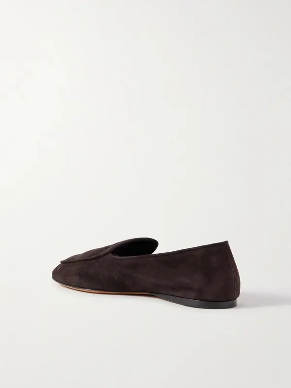 THE ROW Suede Loafers