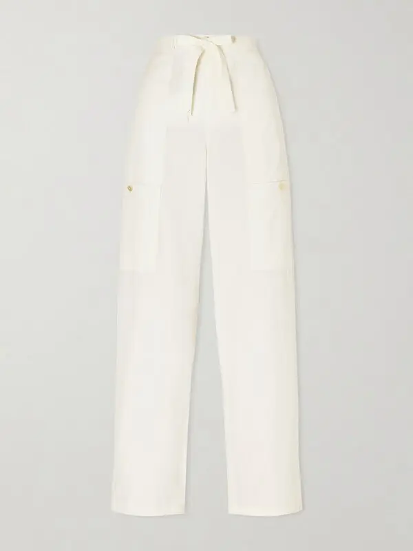 JIL SANDER Cotton-poplin Cargo Pants - Neutrals