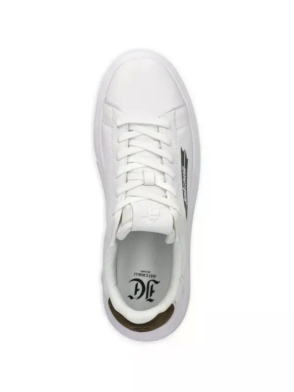 Just Cavalli Logo Detail Platform Sole Sneakers