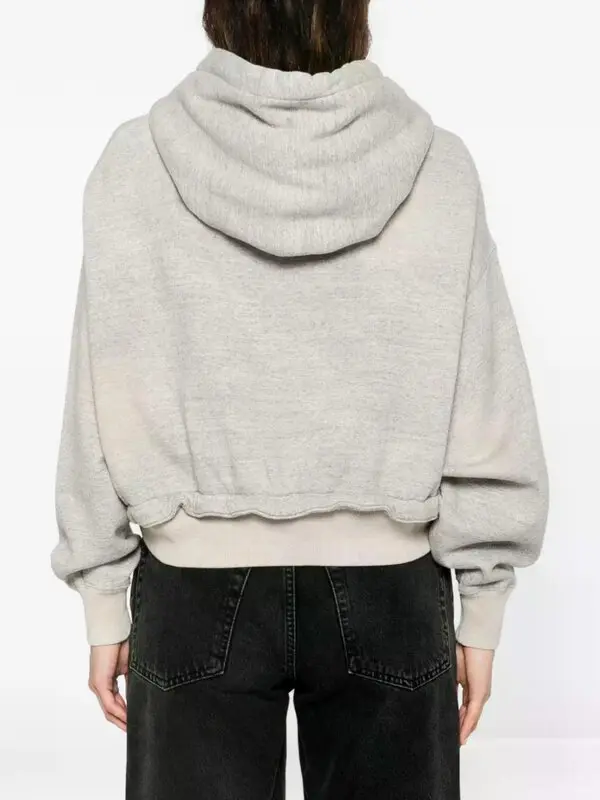 R13 Cinched-hem Hoodie With Contrast Panels
