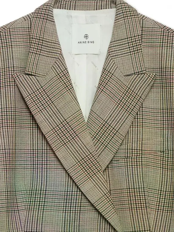 ANINE BING Checked Blazer