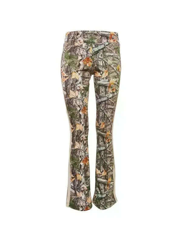 Palm Angels Camouflage-print Side Stripe Flared Trousers