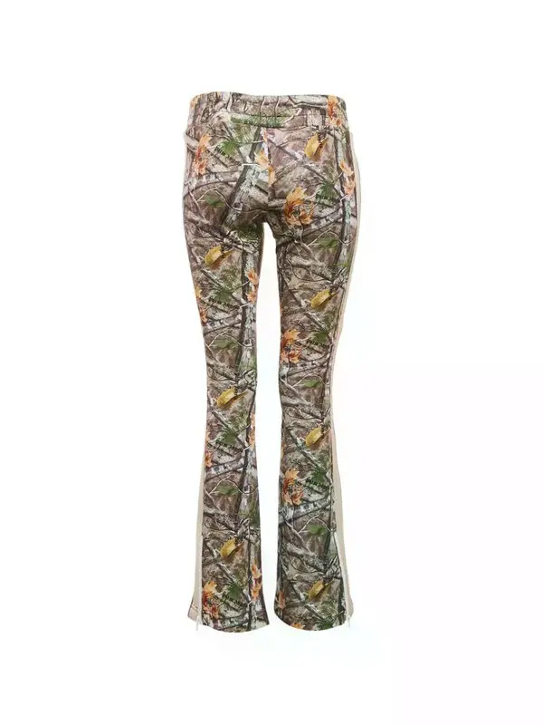 Palm Angels Camouflage-print Side Stripe Flared Trousers