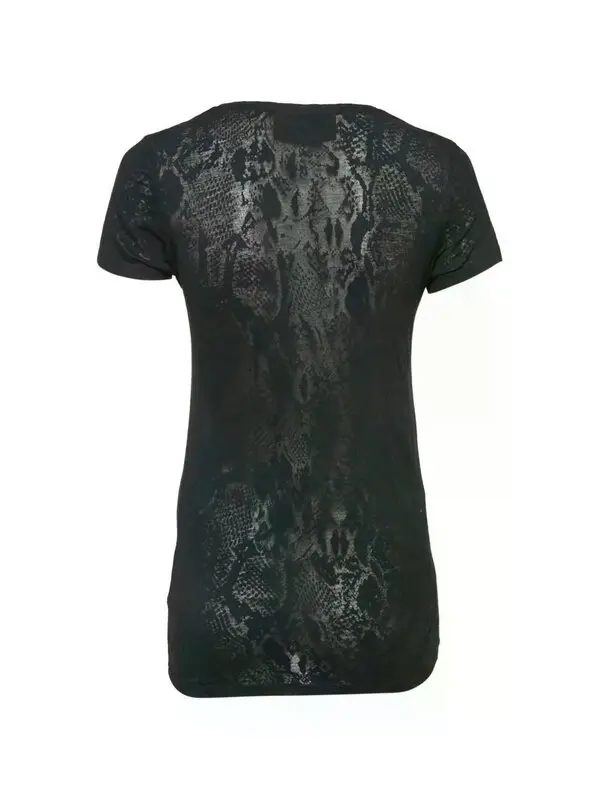 Philipp Plein Studded Snake Print T-shirt