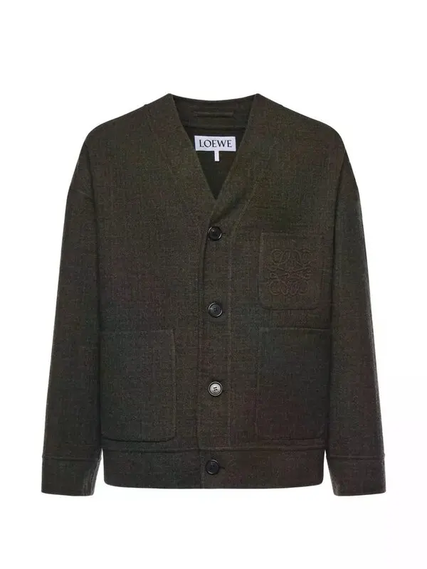 Loewe Button-fastening V-neck Cardigan - Brown