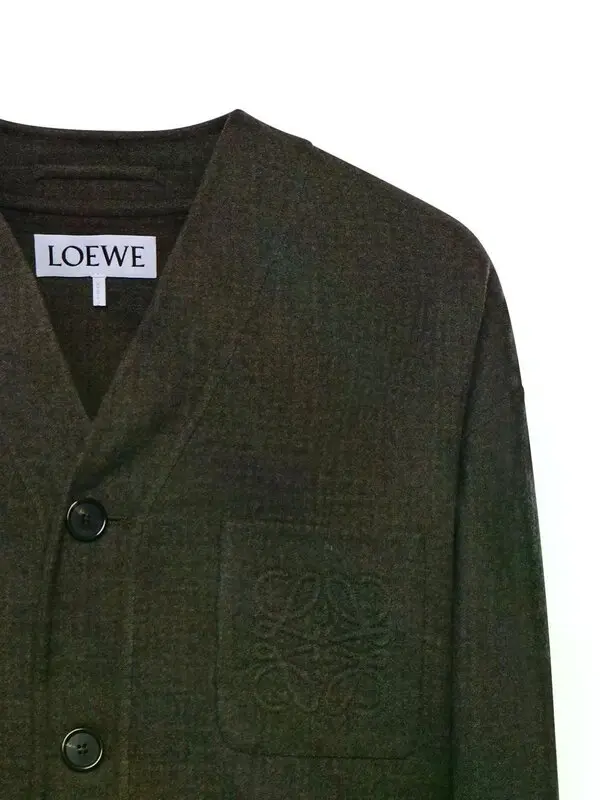 Loewe Button-fastening V-neck Cardigan - Brown