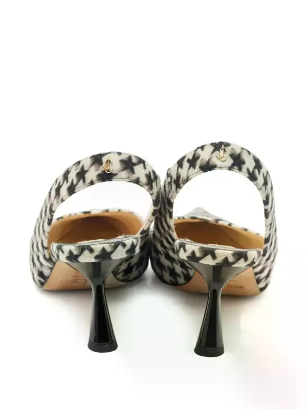 JIMMY CHOO Liya Star-pattern Leather Slingback Pumps