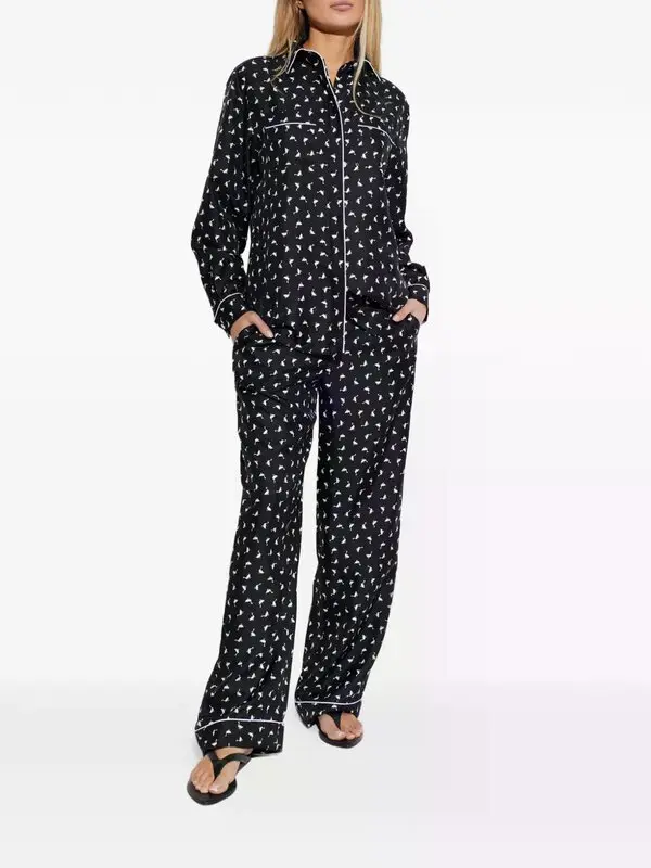 Moschino Printed Silk Shirt