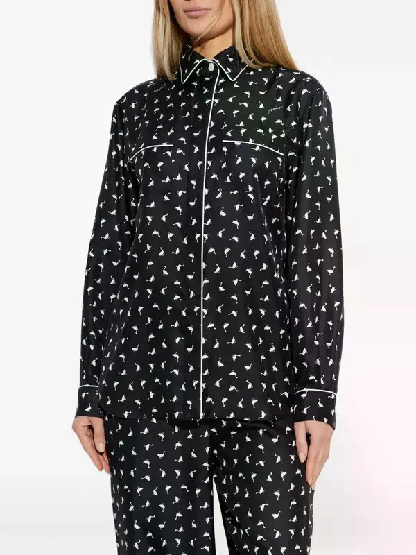Moschino Printed Silk Shirt