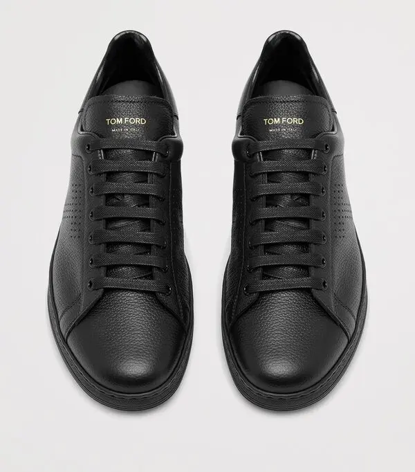 TOM FORD Grained Leather Low-top Sneakers
