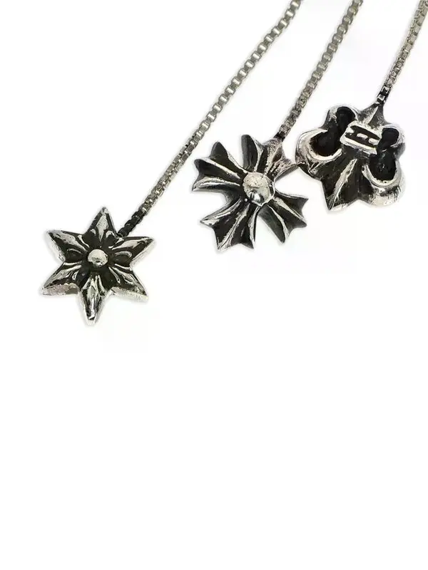 Chrome Hearts Sterling Three-drop Earring