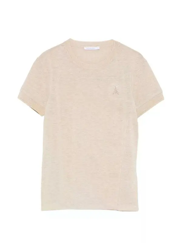 Patrizia Pepe Logo-detail T-shirt - Neutrals