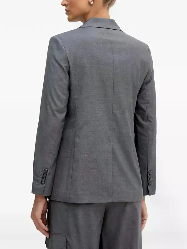 Sisley Tie Detailed Blazer - Grey