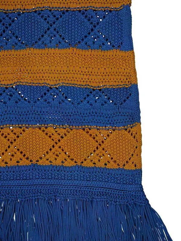 La DoubleJ Open Stitch Fringed Dress